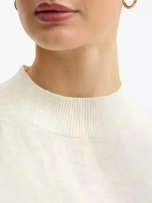 BENETTON Mock-neck Cropped Sweater