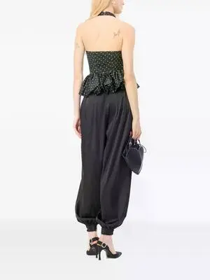 ROTATE BY BIRGER CHRISTENSEN Satin Halterneck Blouse