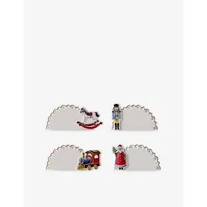 VILLEROY & BOCH Toy's Delight Porcelain Place Cards Set Of Four - Multicoloured