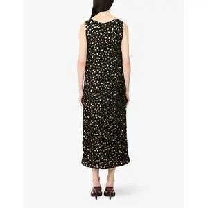 Dries Van Noten Droppyn Embellished Woven Midi Dress