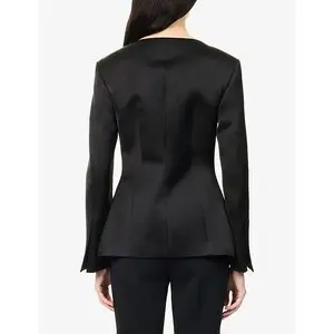 ROHE FRAMES Bustier Corset Satin Blazer