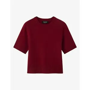 Whistles Round-neck Short-sleeve Wool T-shirt