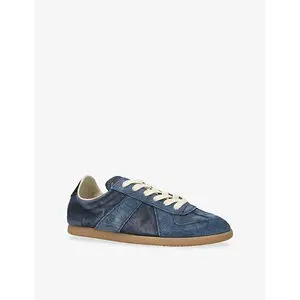 MAISON MARGIELA Replica Leather Trainers - Navy
