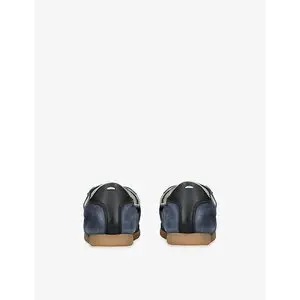 MAISON MARGIELA Replica Leather Trainers - Navy