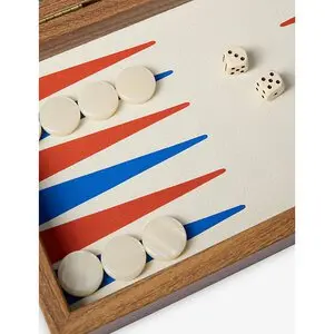 THE CONRAN SHOP Milos Red White Travel Backgammon Set