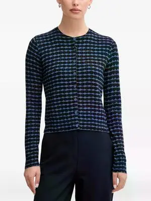 BENETTON Patterned Button Cardigan
