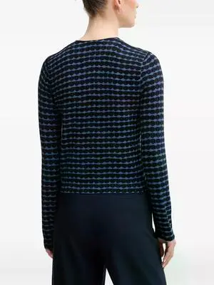 BENETTON Patterned Button Cardigan