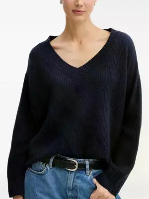 BENETTON V-neck Ribbed Sweater