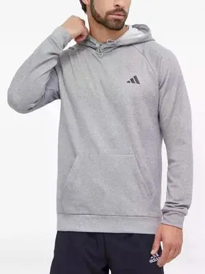 Adidas Logo-print Hoodie - Grey