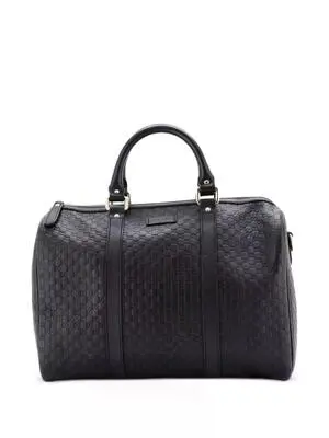 Gucci Joy Boston Bag Guccissima Leather Medium Handbag - Black