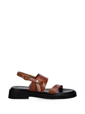 Barbour Dakota Buckle-fastening Leather Sandals - Brown