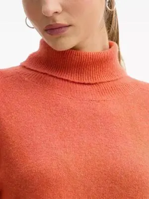 BENETTON Roll-neck Sweater - Orange