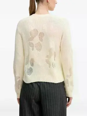 BENETTON Openwork Flower Sweater