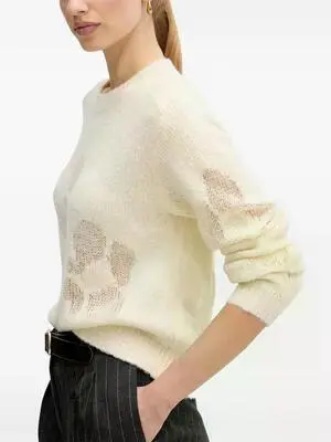 BENETTON Openwork Flower Sweater