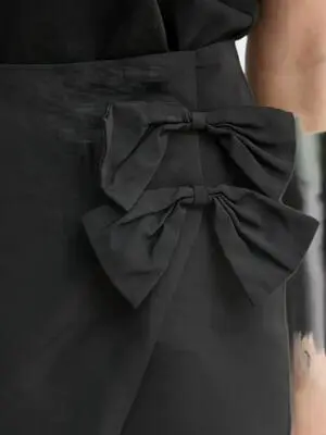 BRUUNS BAZAAR Bow-detail Mini Skirt