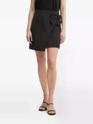 BRUUNS BAZAAR Bow-detail Mini Skirt - Black