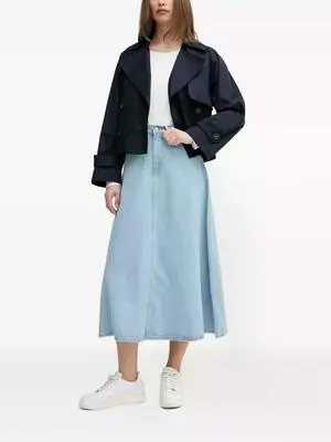 BENETTON A-line Denim Skirt - Blue