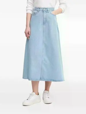 BENETTON A-line Denim Skirt - Blue