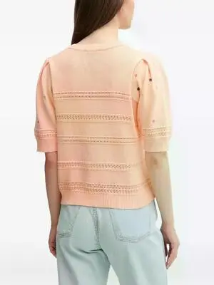 BENETTON Embroidered Cotton Sweater