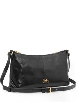 Bimba Y Lola Leather Mini Crossbody Bag - Black