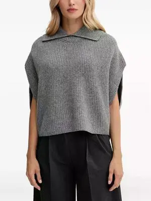BENETTON Ribbed Short-sleeve Sweater