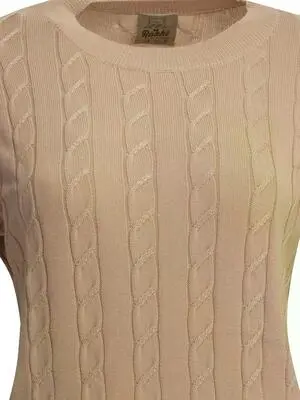 RAKKI Almeria Cable-knit Short-sleeve Sweater