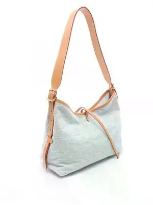 LOUIS VUITTON 2000-2026 Monogram Carryall Denim Pm Shoulder Bag