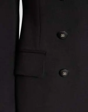 Dolce & Gabbana Dolce Double-breasted Wool Coat Coats And Jackets - Black