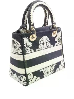 Dior 2000-2026 Medium Embroidered Canvas Cornely Lady D Lite Satchel