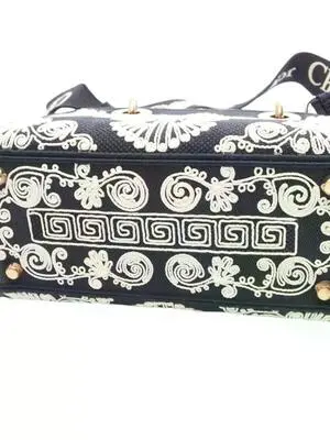 Dior 2000-2026 Medium Embroidered Canvas Cornely Lady D Lite Satchel