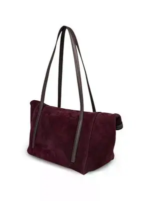 Borbonese Large Shopping Suede Tote Bag