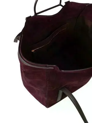 Borbonese Large Shopping Suede Tote Bag