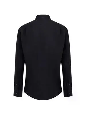 Dolce & Gabbana Pleated-front Long-sleeve Shirt - Blue