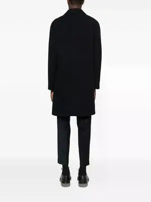 MANUEL RITZ Herringbone-weave Single-breasted Coat
