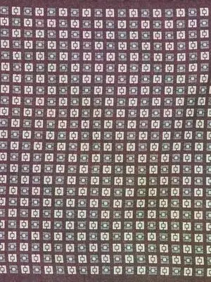 Eleventy Geometric-pattern Pocket Square - Red
