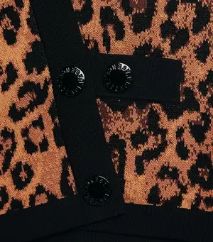 L'Agence Leopard Print Osiris Cardigan