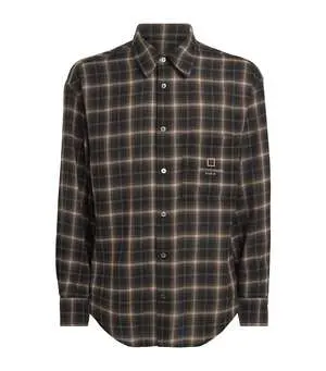 WOOYOUNGMI Ombré Check Shirt - Brown