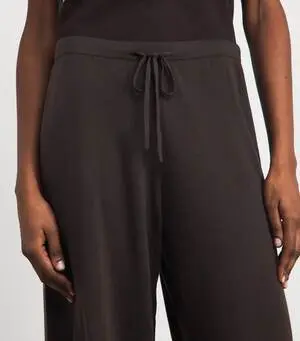 LESET Merino Wool Wide-leg James Lounge Trousers