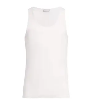 Hanro Stretch-cotton Tank Top - White