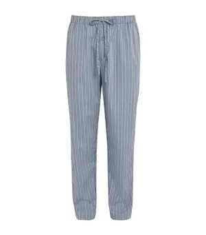 Hanro Cotton Night & Day Pyjama Bottoms - Blue