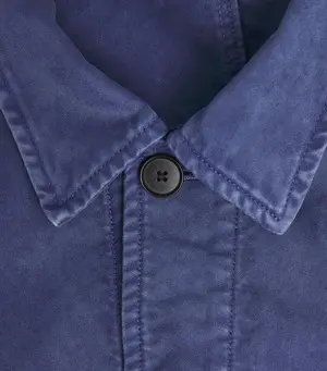Auralee Garment-dyed Organic Cotton Overshirt