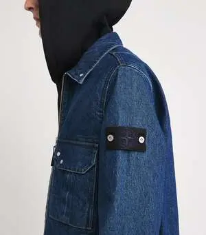 Stone Island Denim Zip-up Overshirt