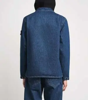 Stone Island Denim Zip-up Overshirt