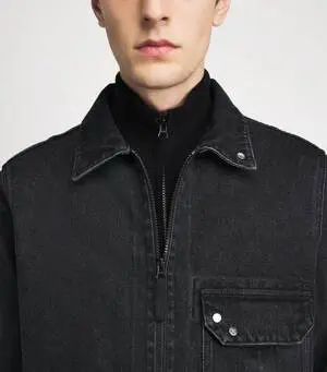 Stone Island Denim Zip-up Overshirt