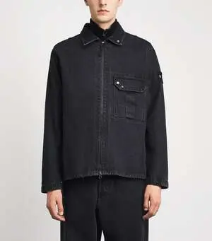 Stone Island Denim Zip-up Overshirt