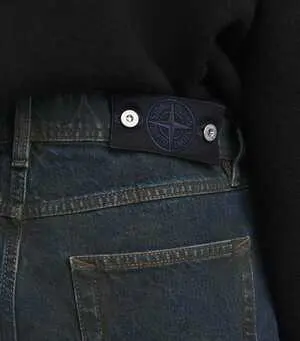 Stone Island Coated Relaxed Jeans