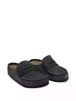 BIRKENSTOCK Naples Wrapped Mules - Grey