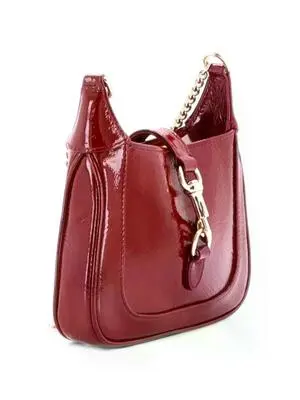 Gucci Jackie Notte Chain Patent Mini Hobo Bag