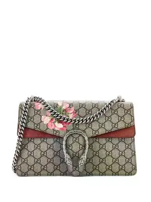 Gucci Dionysus Bag Blooms Print Gg Coated Canvas Small Shoulder Bag - Brown