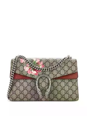 Gucci Dionysus Bag Blooms Print Gg Coated Canvas Small Shoulder Bag - Brown